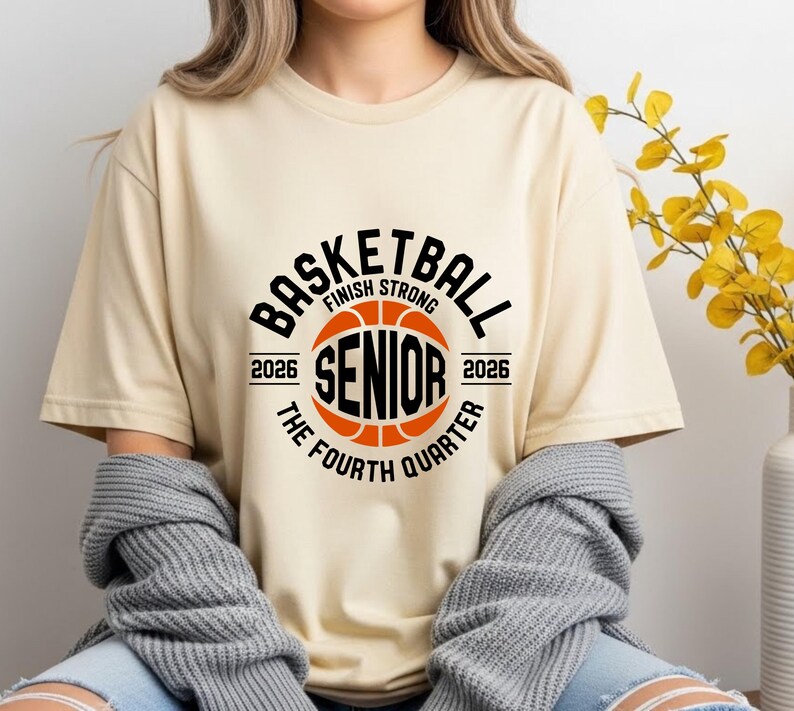 Basketball Senior 2026 SVG | Finish Strong the Fourth Quarter ...