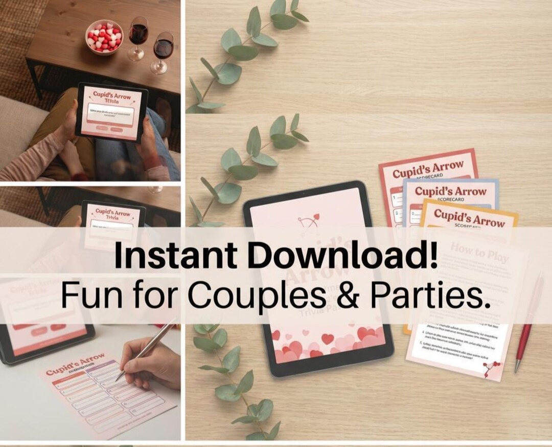 Valentine's Day Trivia Game | Printable Couples Quiz | Galentine's ...