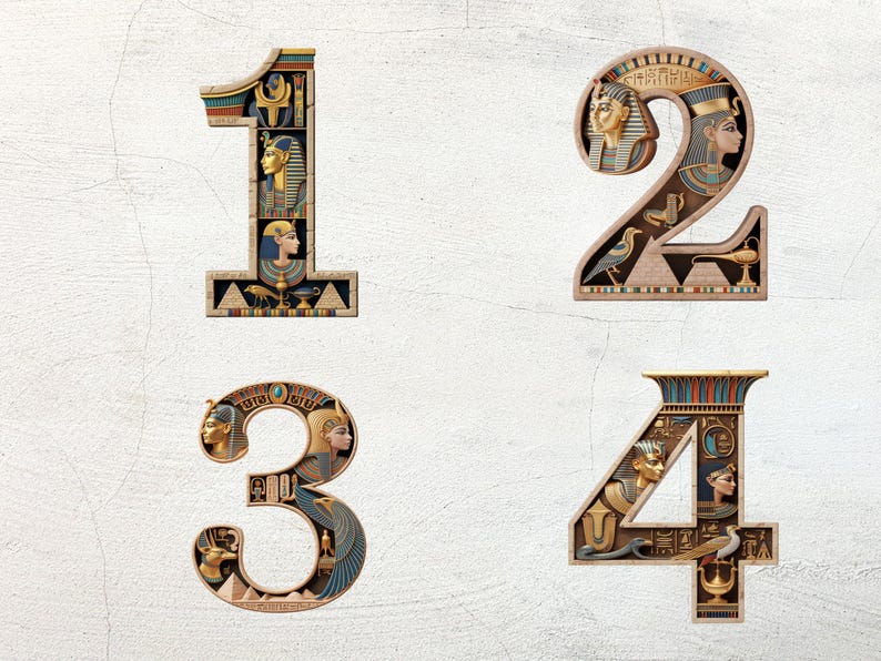 Egyptian Alphabet PNG Clipart – Uppercase Letters A–Z & Numbers 0–9 ...