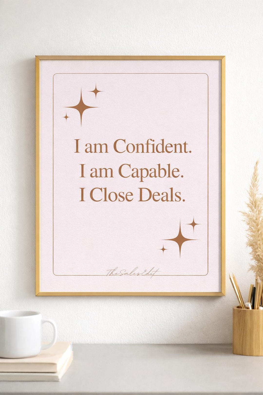 Women in Sales Digital Wall Art | Sales Affirmation Printable | I Close ...