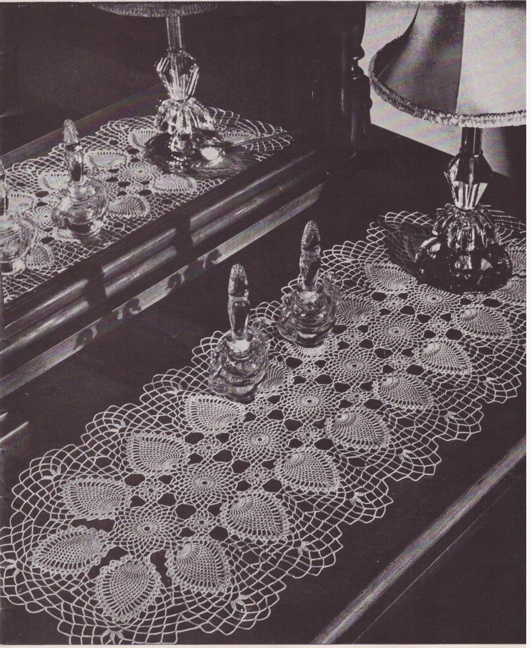 Crochet Pattern, Crochet Doily Runner Pattern, Instant Download ...