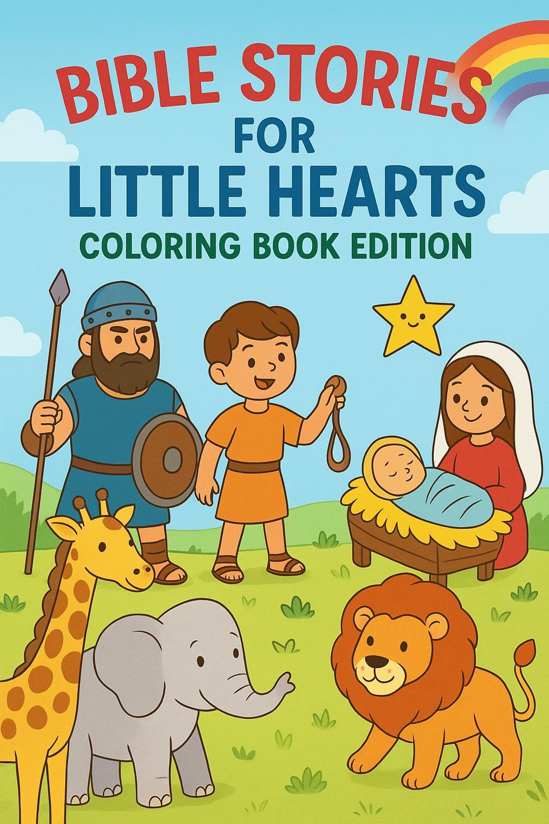 Bible Stories for Little Hearts – Coloring Ebook Edition - Etsy