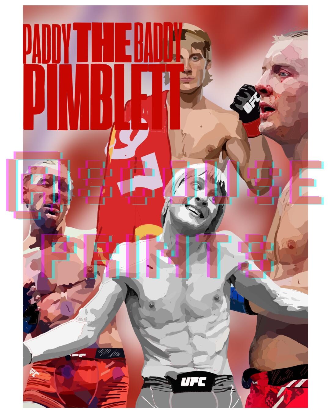 PADDY THE BADDY Pimblett Print (@scouseprints) - Etsy