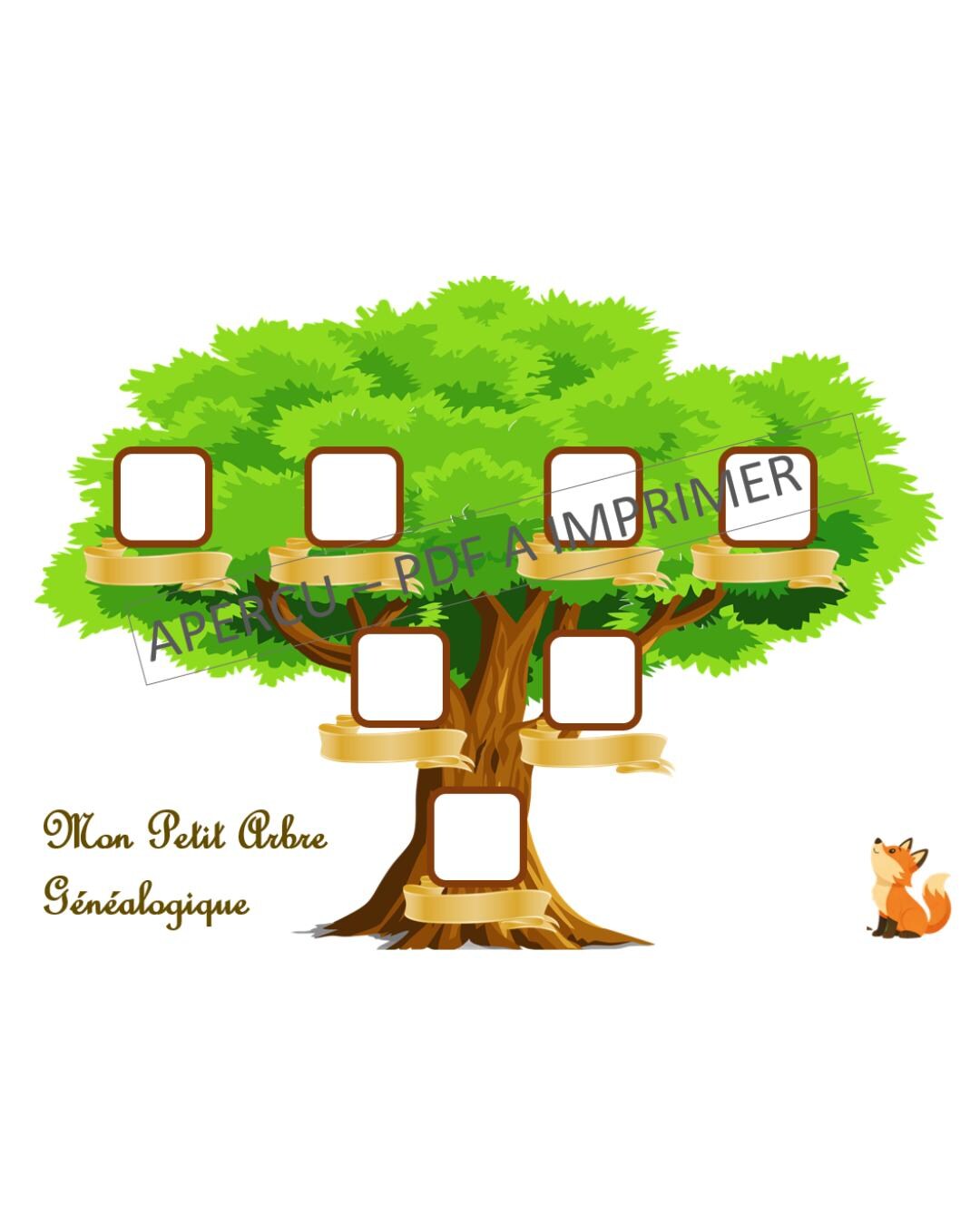 Printable Child Family Tree – PDF A4 - Etsy