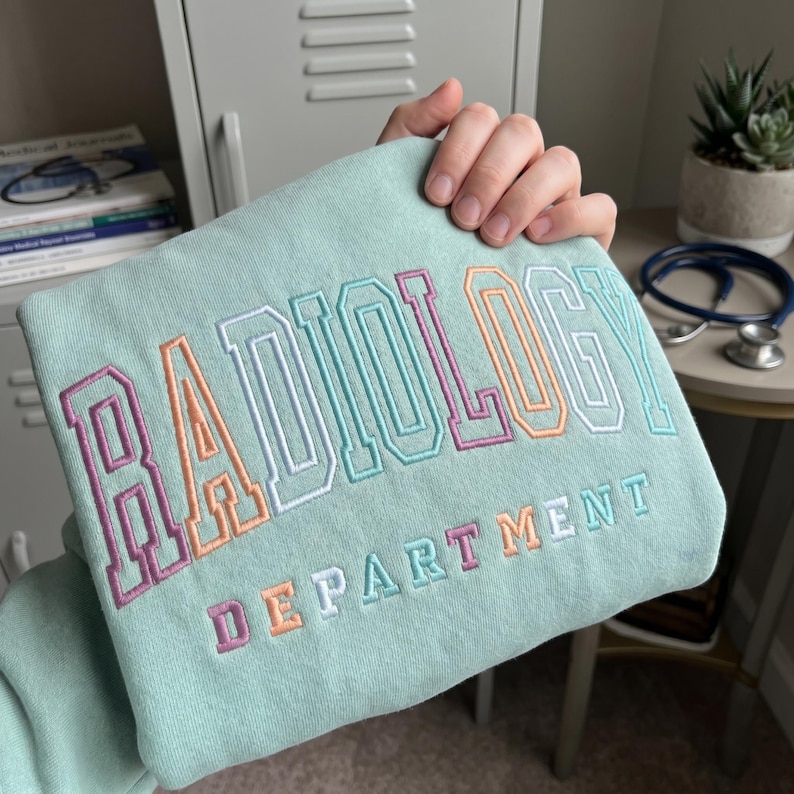 Radiology Department Embroidery Design | Collegiate Radiology Machine ...