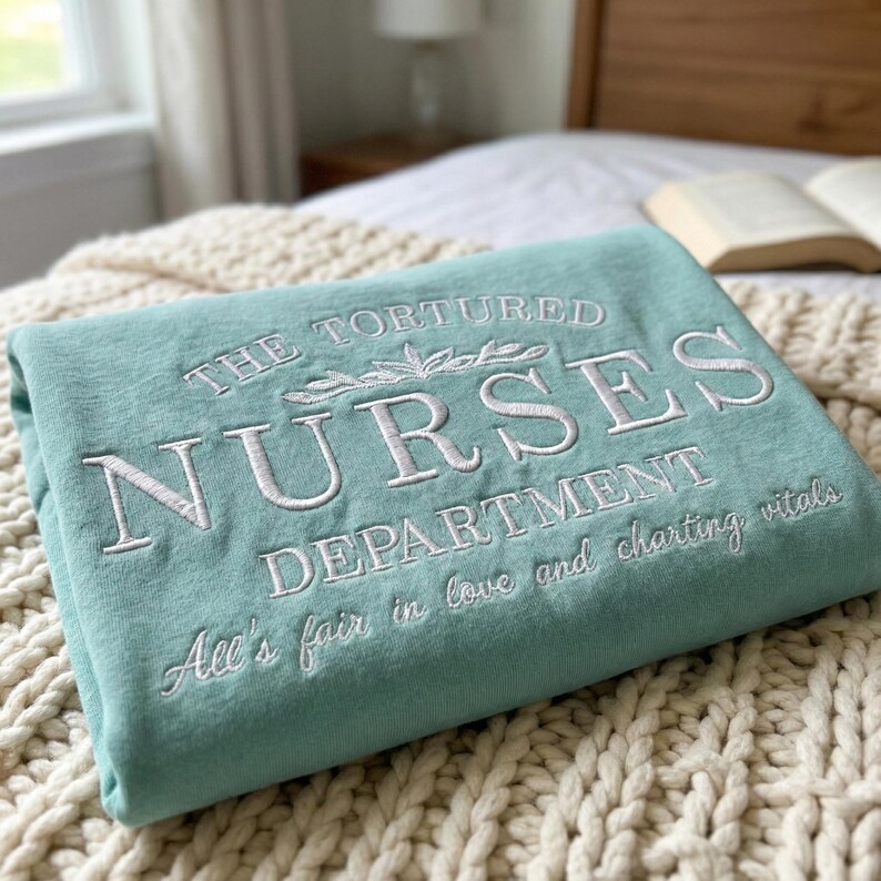 The Tortured Nurses Department Embroidery Design | Nurse Typography ...