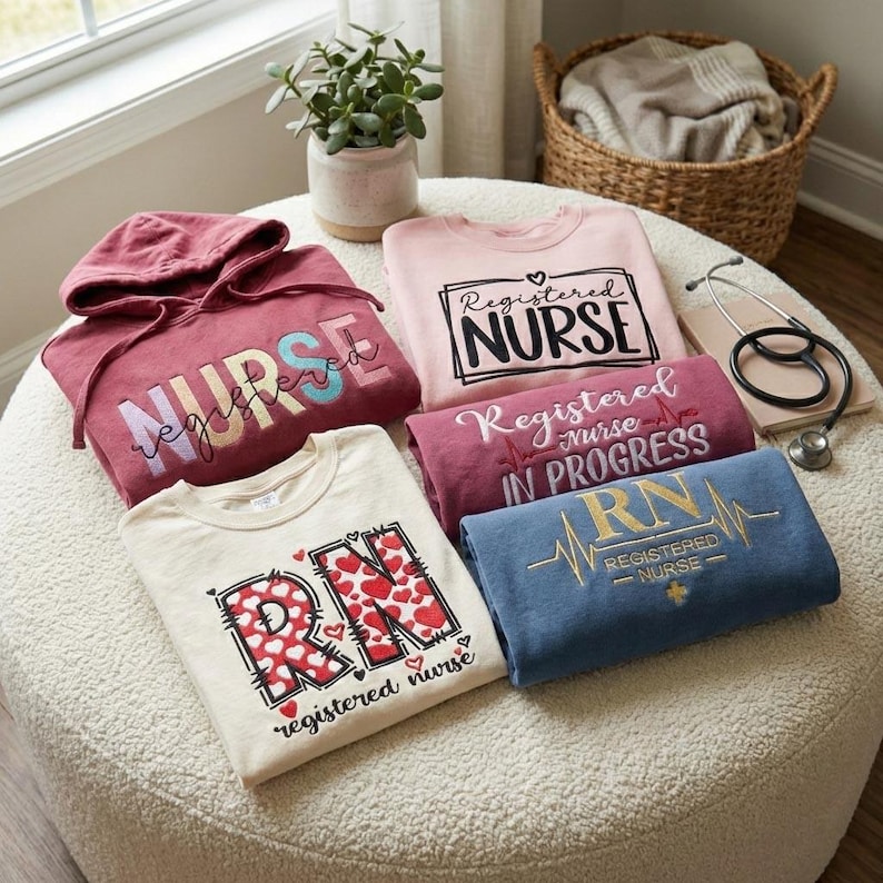 Nurse Embroidery Bundle | Registered Nurse RN Quote Designs | Medical ...