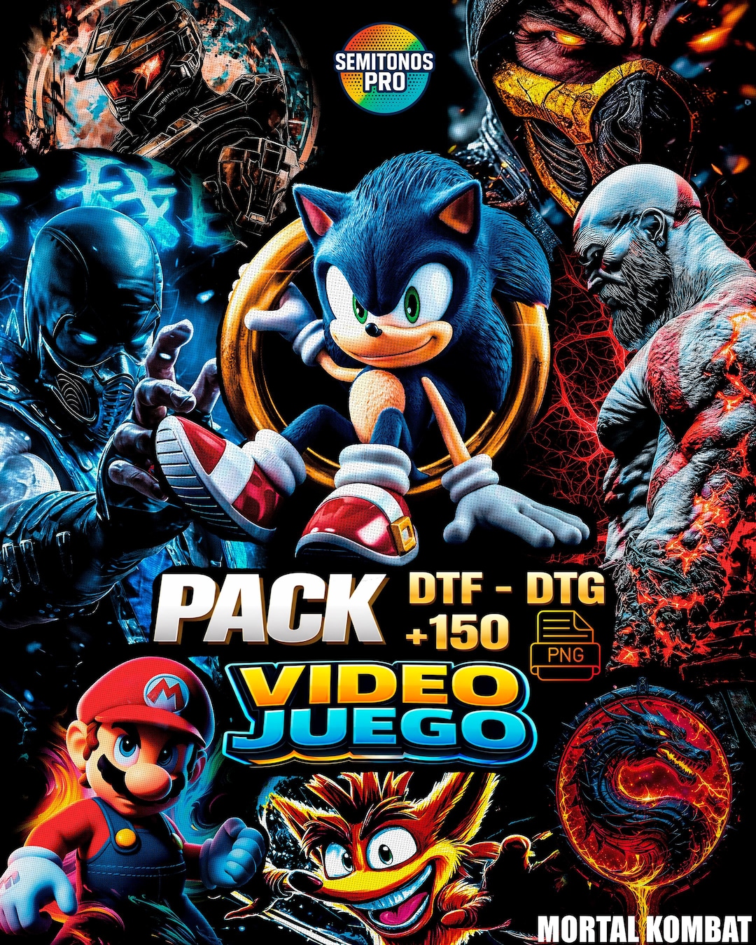 Video Game Pack + 150 Game DTF Halftones - Pro Halftones - Etsy