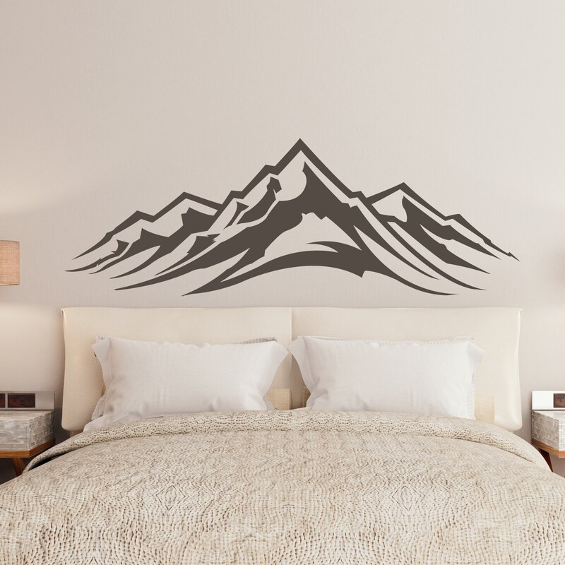 Mountain Car Decal - Etsy