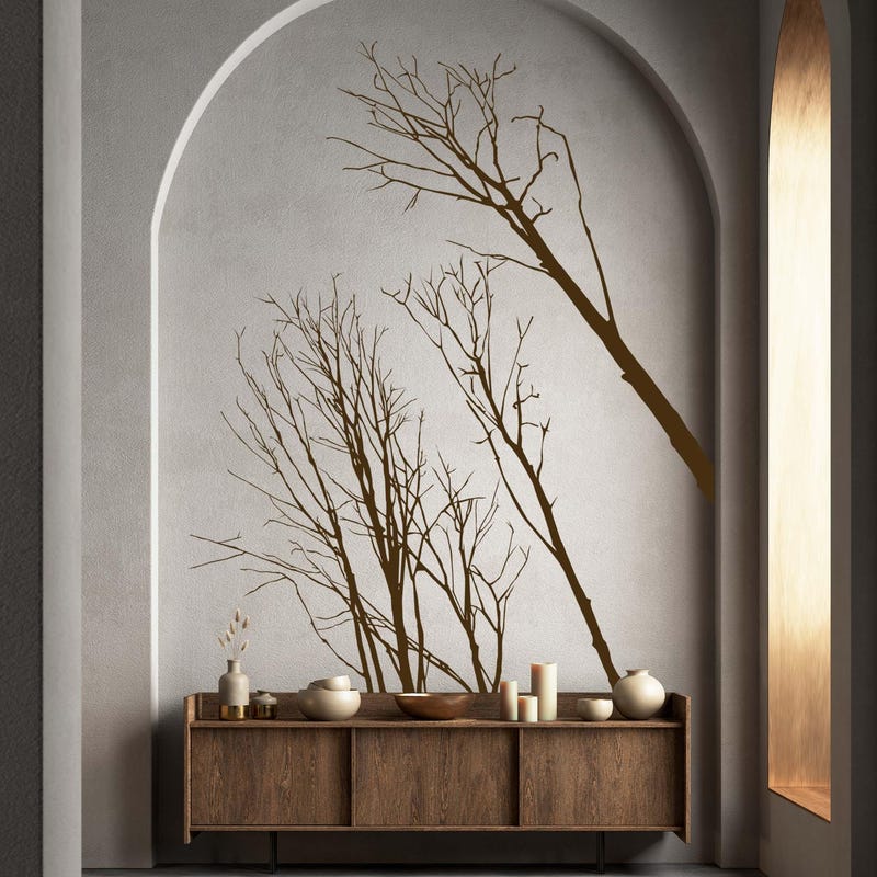 Corner Tree Decal - Etsy