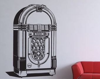 Jukebox Wall Decal - Etsy