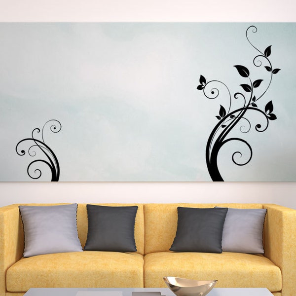 Corner Tree Decal - Etsy