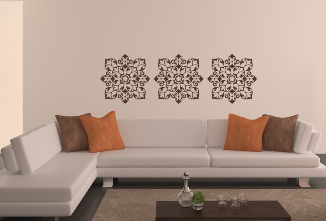 Decorative Decals, Ceiling Decor, Tile Wall Art set of 3, Home, Fall ...