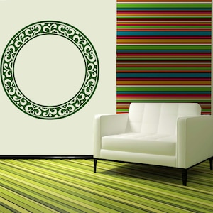 Midcentury Modern Decor, Ceiling Decals, Circular Wall Art, Picture ...