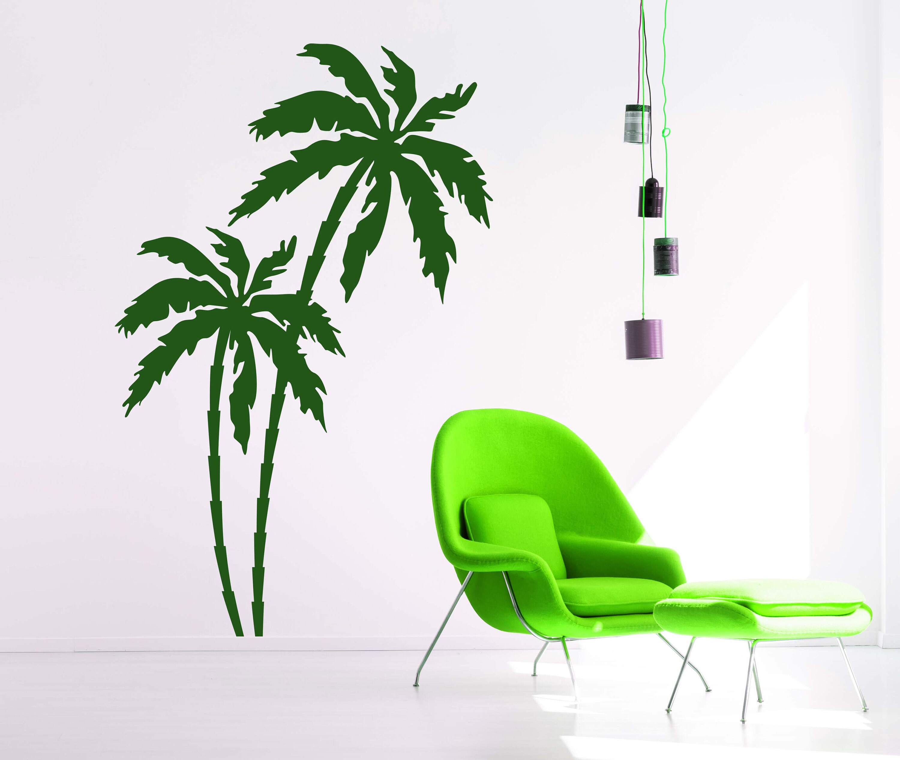 Palm Tree Art, Palm Tree Wall Decal, Beach Decor, Palm Trees Wall ...