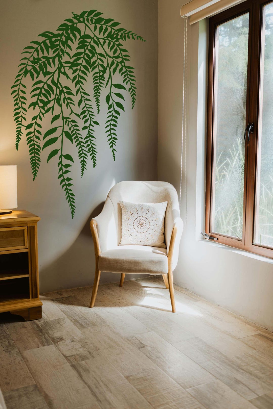 Weeping Willow Vine Branches, Ferns Plant, Hanging Branch Wall Decor ...