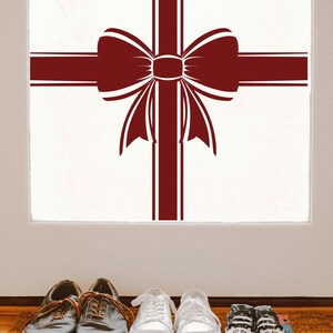 Bow Wall Art, Bow Wall Decor, Bow Window Decal, Present Bow Stickers ...