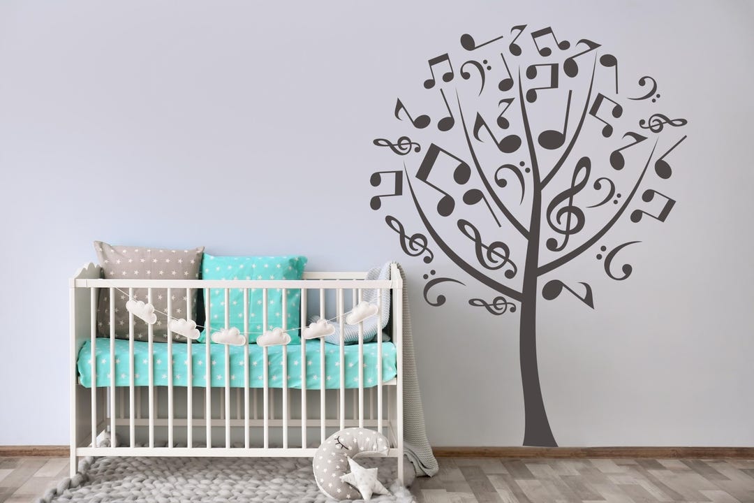 Tree Wall Art, Music Tree, Music Notes Decor, Treble Clef, Bass Clef ...