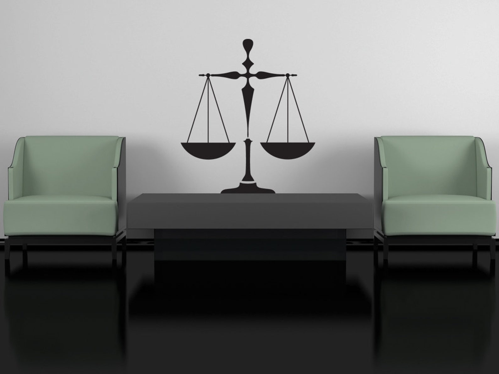 Scales of Justice, Attorney at Law Wall Decal, Truth, Judge Sticker ...