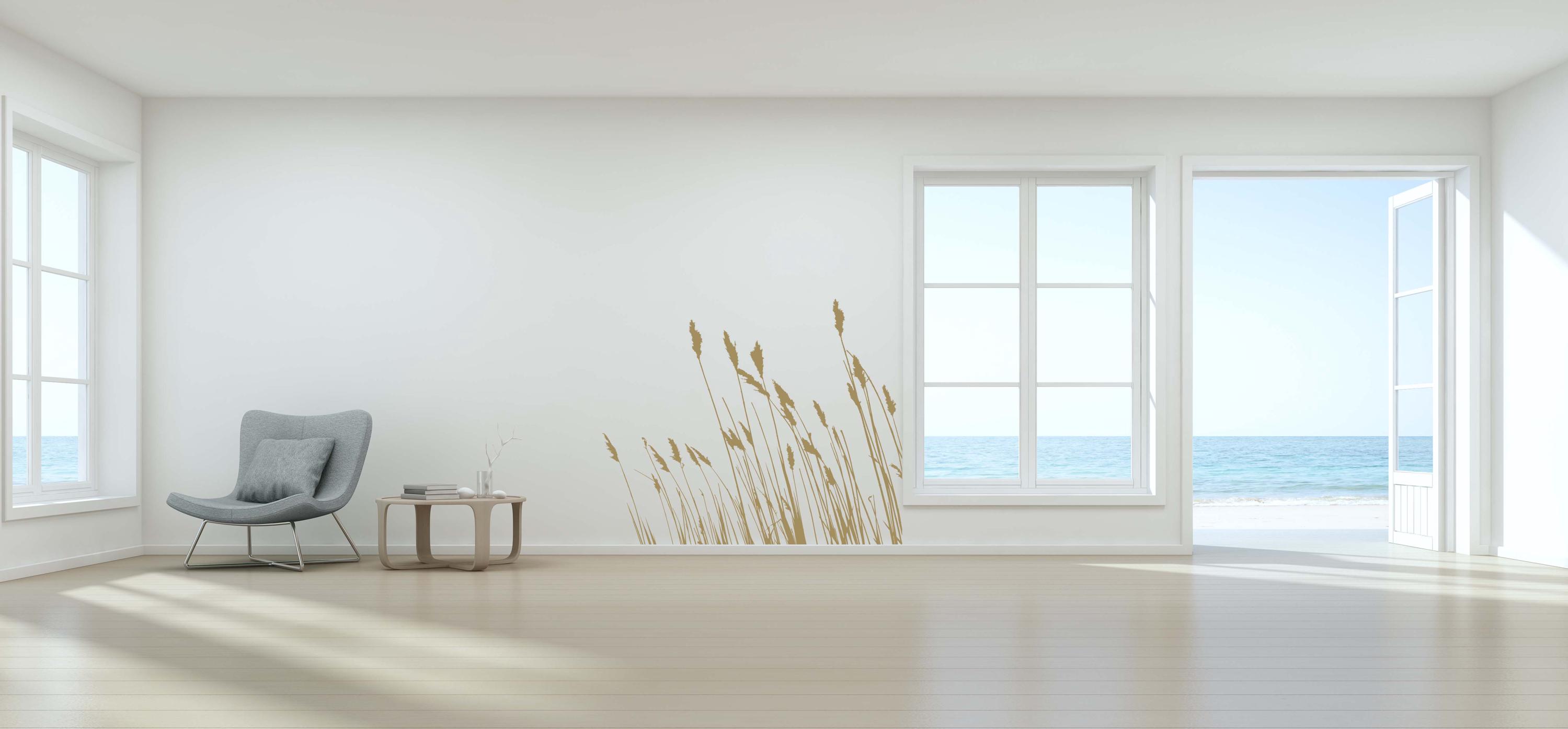 Grass Wall Art, Tall Grass Wall Decal, Reeds Wall Stickers, Grasses ...