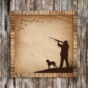 Duck Hunting Wall Art, Bird Dog Decor, Hunting Decal, Hunter Gifts ...