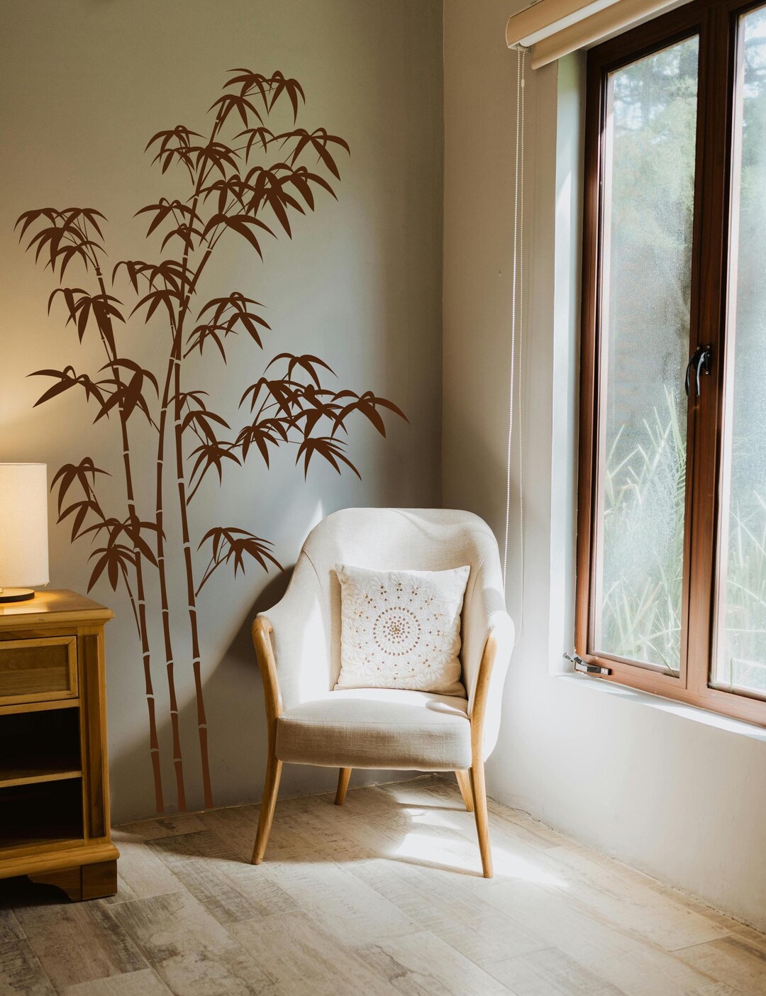 Bamboo Tree Wall Art, Bamboo Plant Decal, Bamboo Wall Decor, Bamboo ...