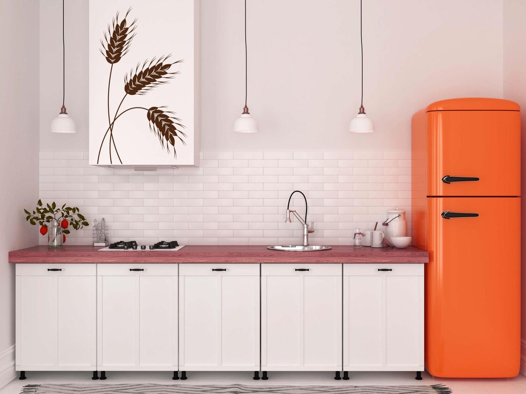 Wheat Wall Decor, Wheat Grass Winter Wall Decals, Whole Grains, Farming ...