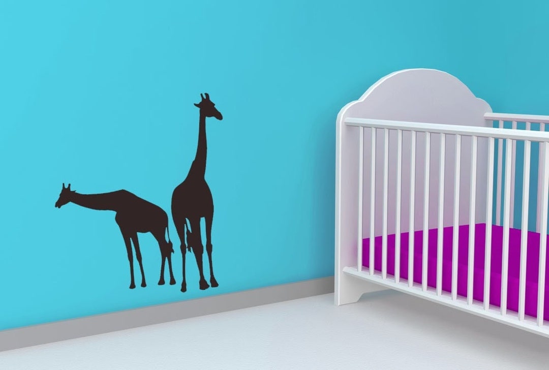 Giraffe Wall Decals, Giraffes Baby Shower, Nursery Decor, Zoo Party ...