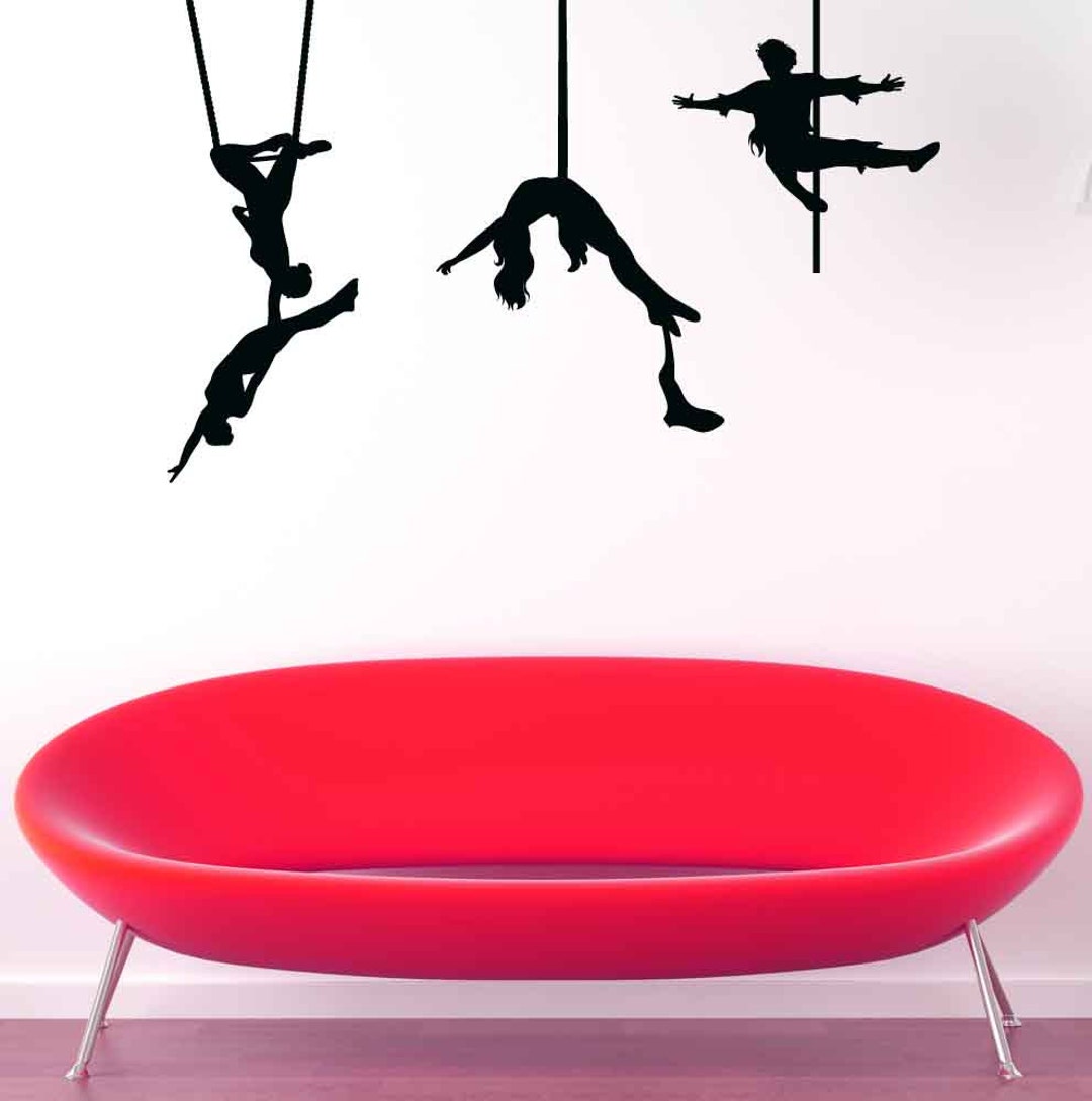 Trapeze Artist, Cirque Du Soleil, Circus Decal, Circus Decorations, Trapeze Stickers, Trapeze ...