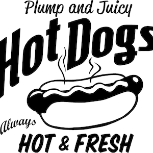 Hot Dog Decal, Food Truck Sticker, Dogs Decor, Advertisement ...