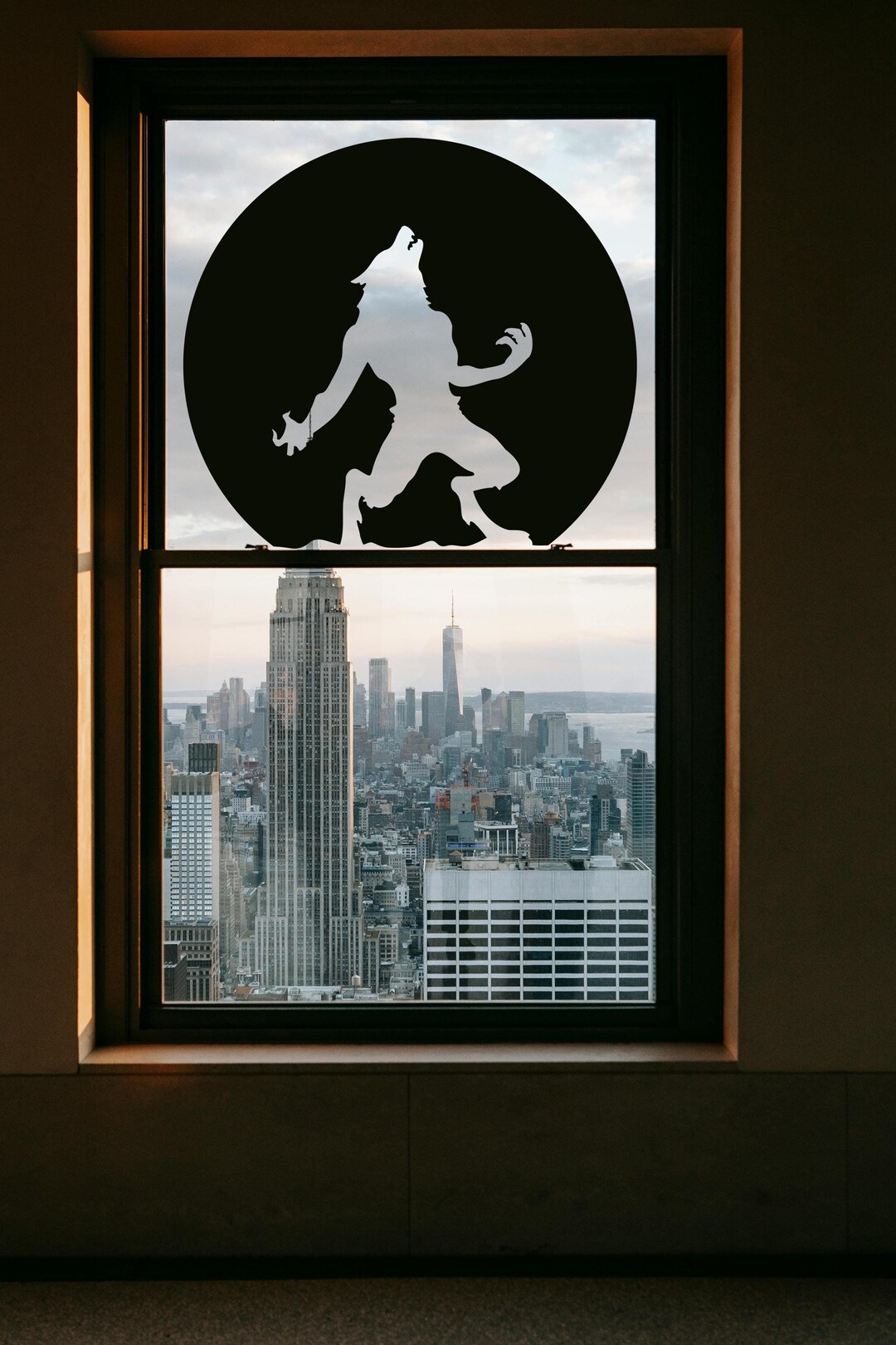 Werewolf Art, Background Wall Decal, Spooky Halloween Decor, Werewolf ...