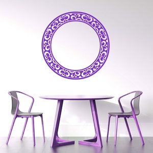 Midcentury Modern Decor, Ceiling Decals, Circular Wall Art, Picture ...