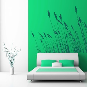 Grass Wall Art, Tall Grass Wall Decal, Reeds Wall Stickers, Grasses ...