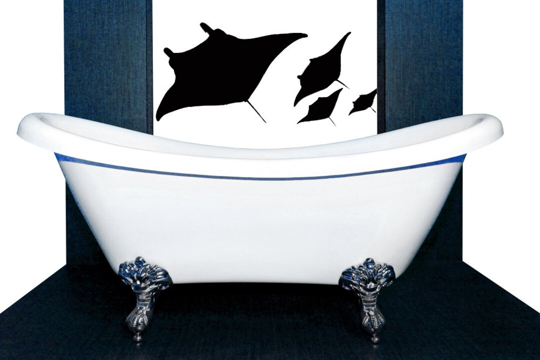 Sting Ray Wall Art, Stingray Decal, Ocean Decor, School of Fish Wall ...