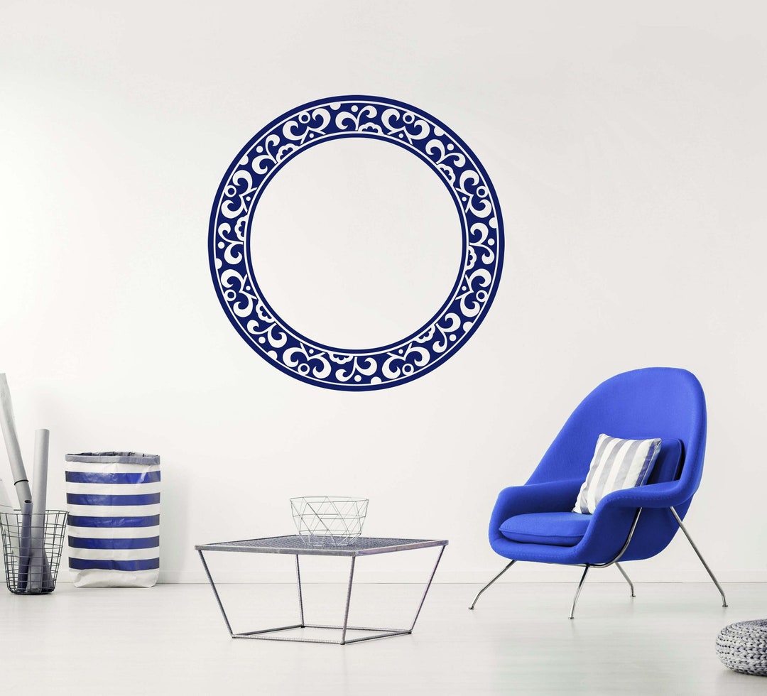 Midcentury Modern Decor, Ceiling Decals, Circular Wall Art, Picture ...