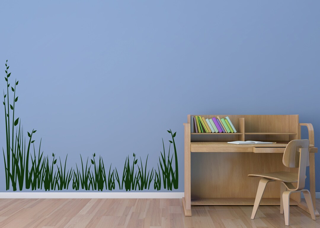 Grass Wall Backdrop, Grasses Panel, Grass Background, Decorative Decal ...