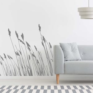 Grass Wall Art, Tall Grass Wall Decal, Reeds Wall Stickers, Grasses ...
