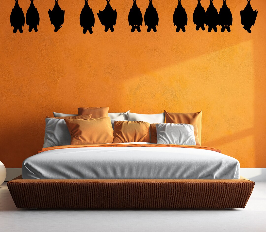 Bat Wall Art, Vampire Bat Stickers, Bat Decor, Bats Wall Decal, Bat ...
