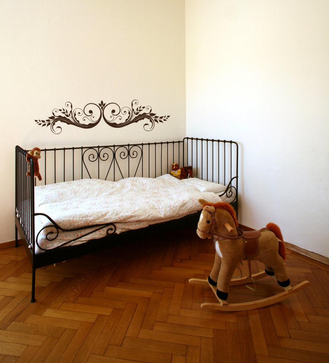 Old World Wall Decal, Horizontal Wall Art, French Market Art, Swirls ...