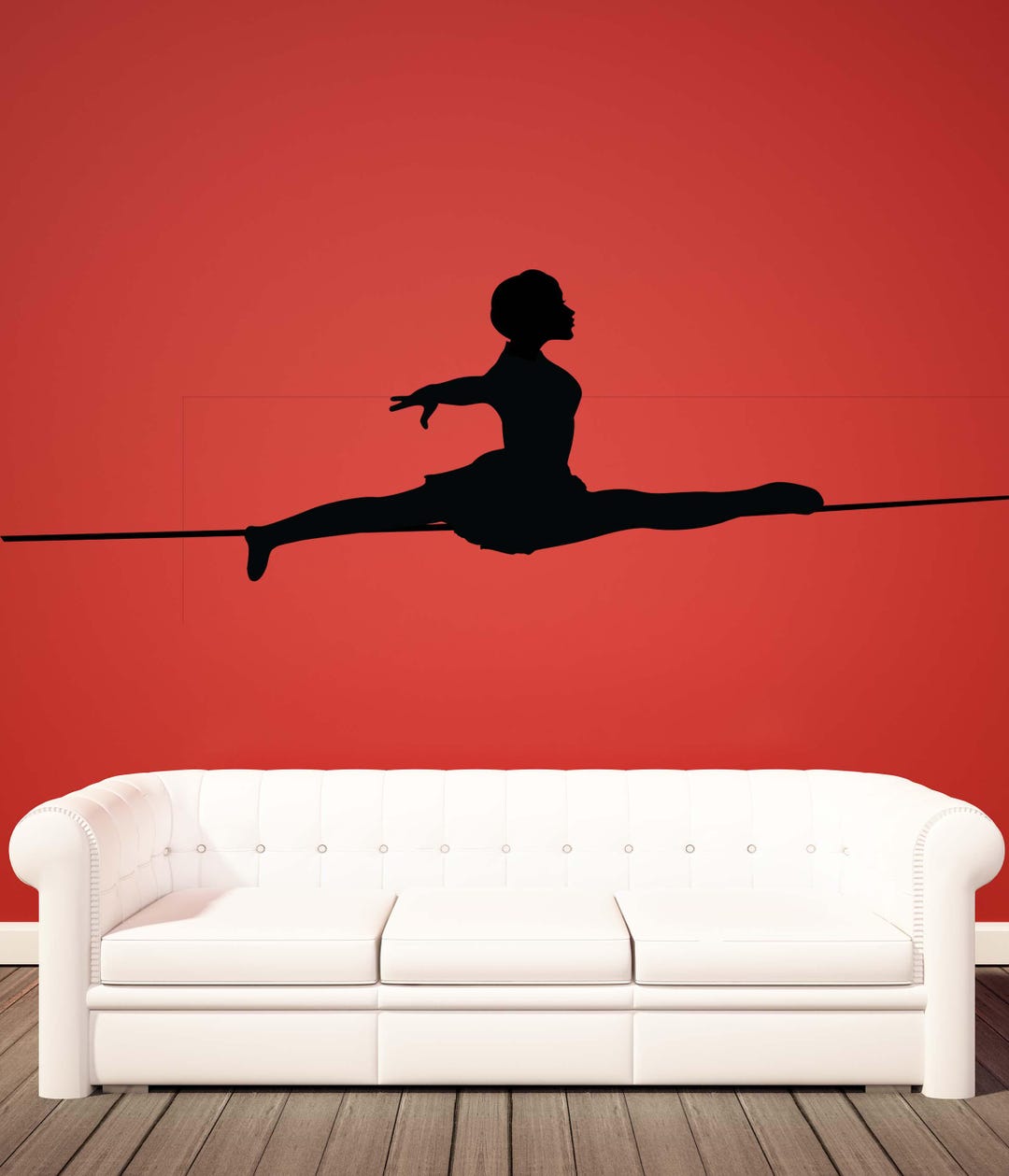 Trapeze Wall Art, Tightrope Girl, Aerial Performers Wall Decal, Circus Artists, Fair, Carnival ...