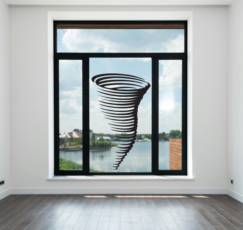 Cyclone Wall Decal, Funnel Cloud Decor, Tornado Artwork, Storm Art ...