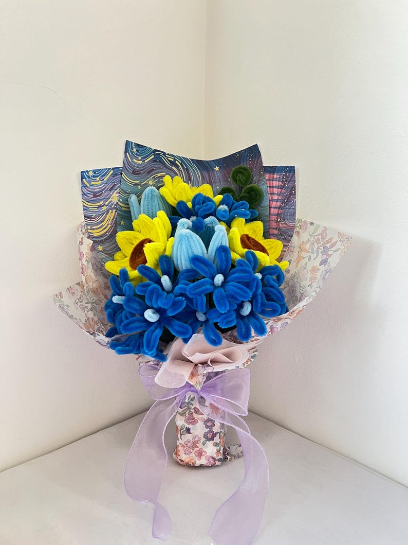 Handmade Pipe Cleaner Flowers - Etsy Australia