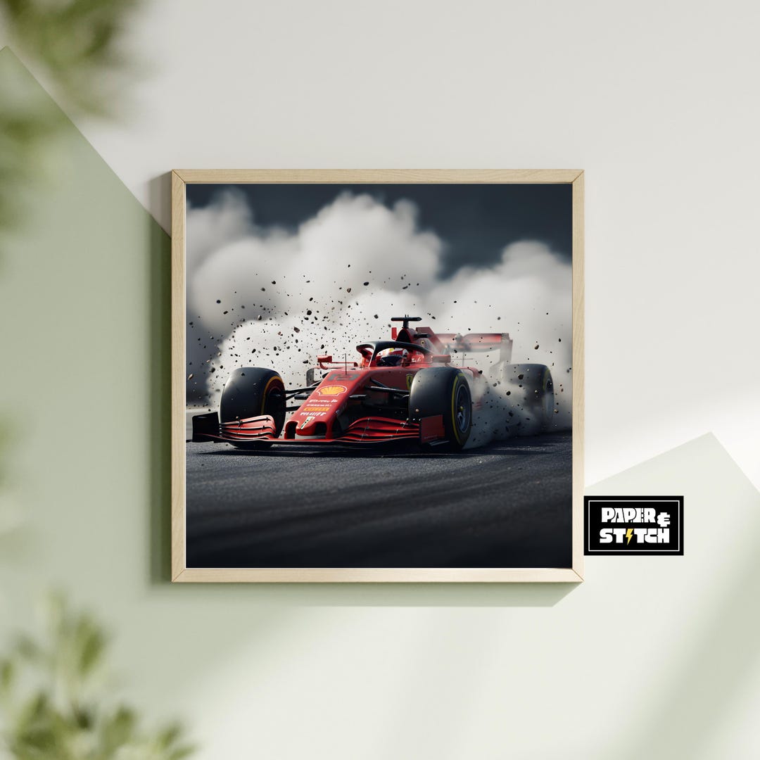 Formula 1 Racing Car Wall Art, Sports Room Decor (digital Download PDF ...