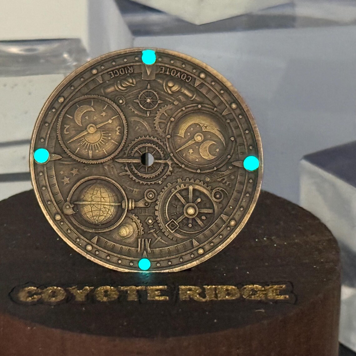 Coyote Ridge “astronomer Mechanica” Brass Watch Dial – 29mm – Steampunk ...