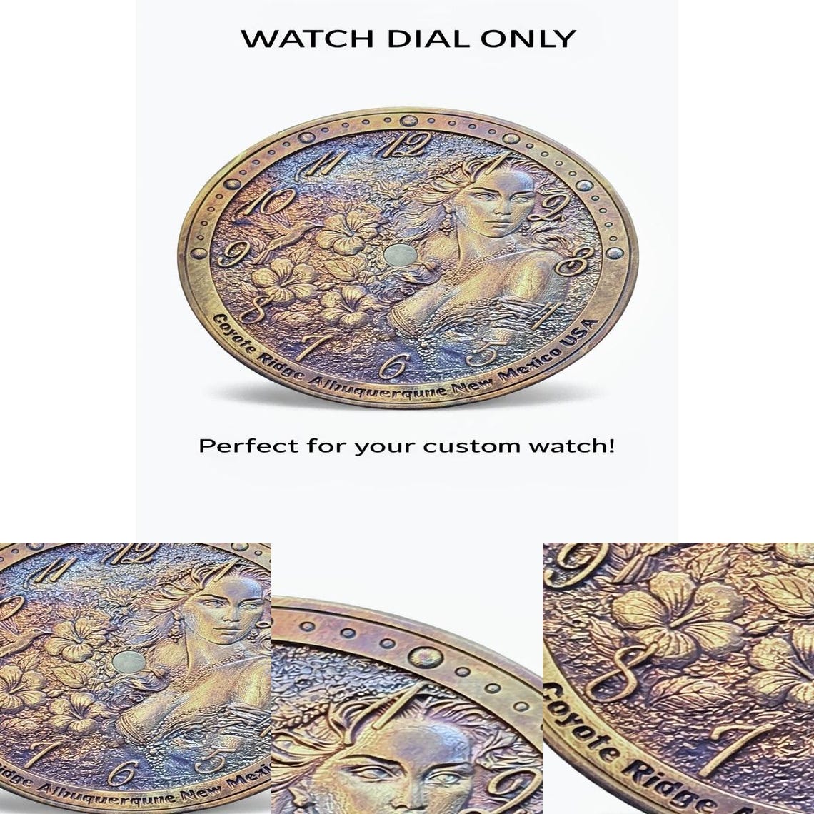 Handcrafted Art Watch Dial – Nickel Silver (german Silver) With ...