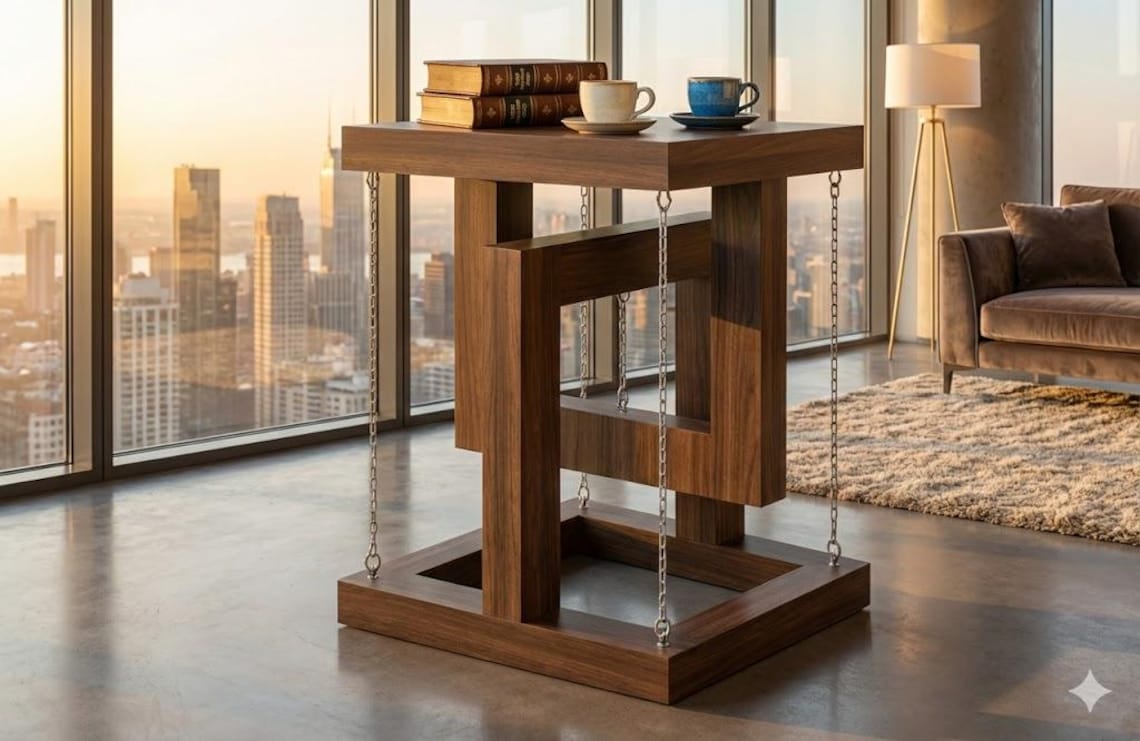 DIY Floating Chain Table | How to Build the Mind-blowing Physics ...