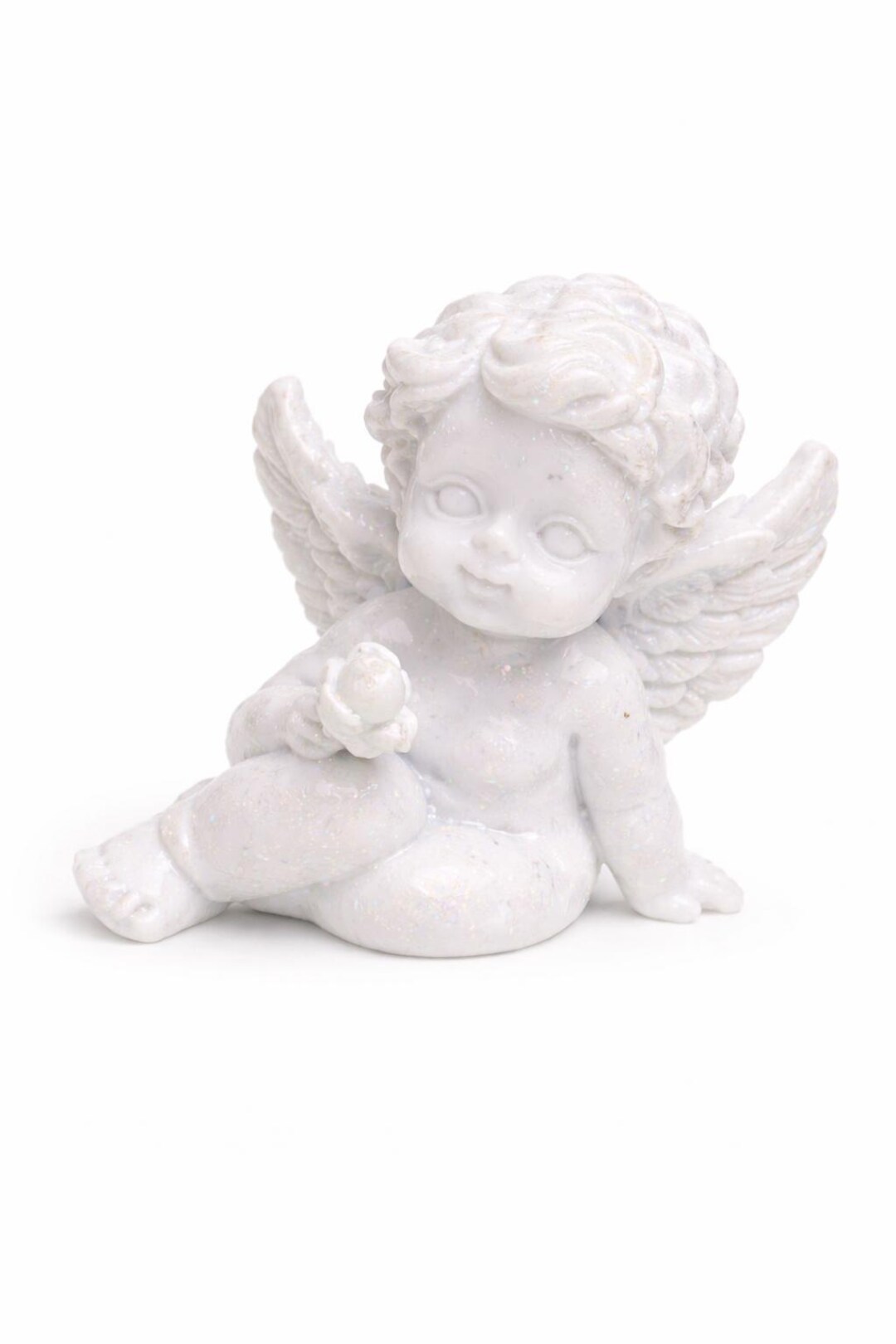 Mini Glitter Angel | Putz House Decor - Etsy