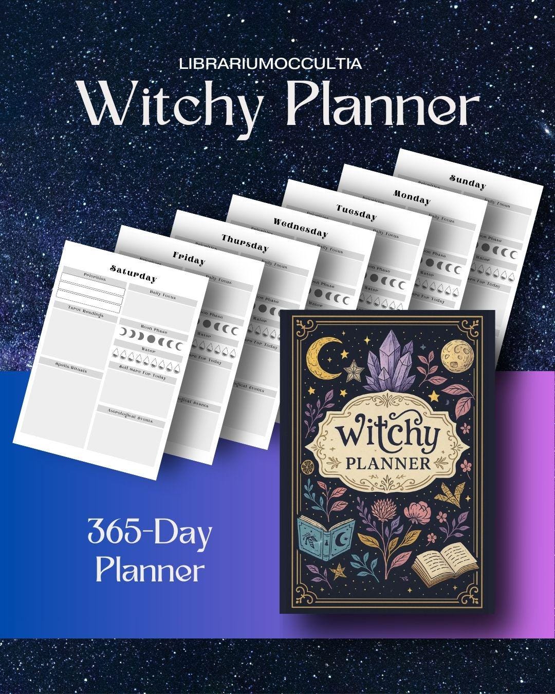 Witchy Planner Printable | Magical Daily, Weekly, Monthly Planner PDF ...