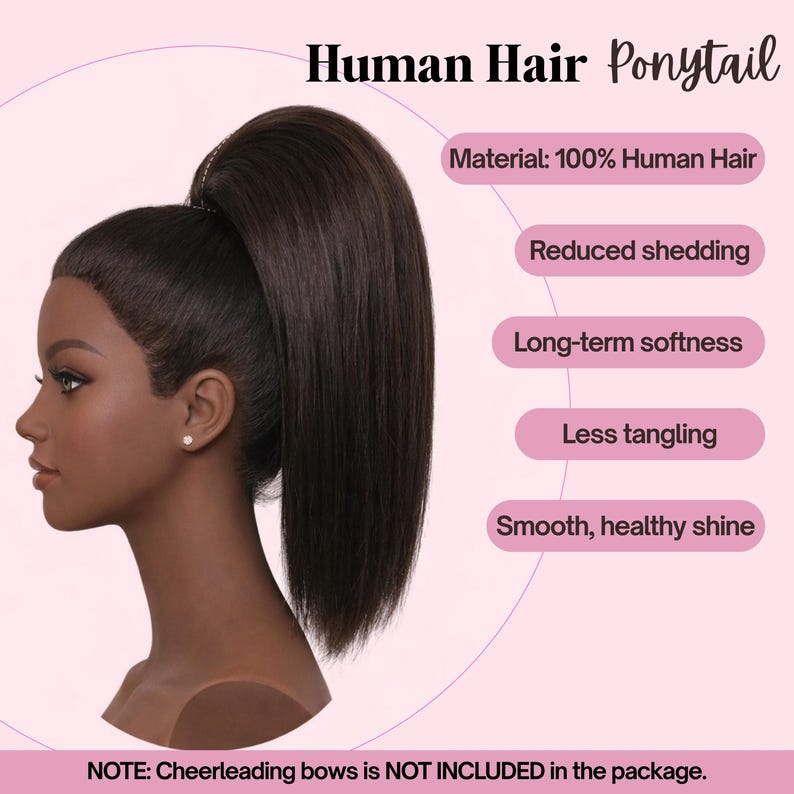 18in Full Pony (attaches Over the Athlete's Bun) - Etsy