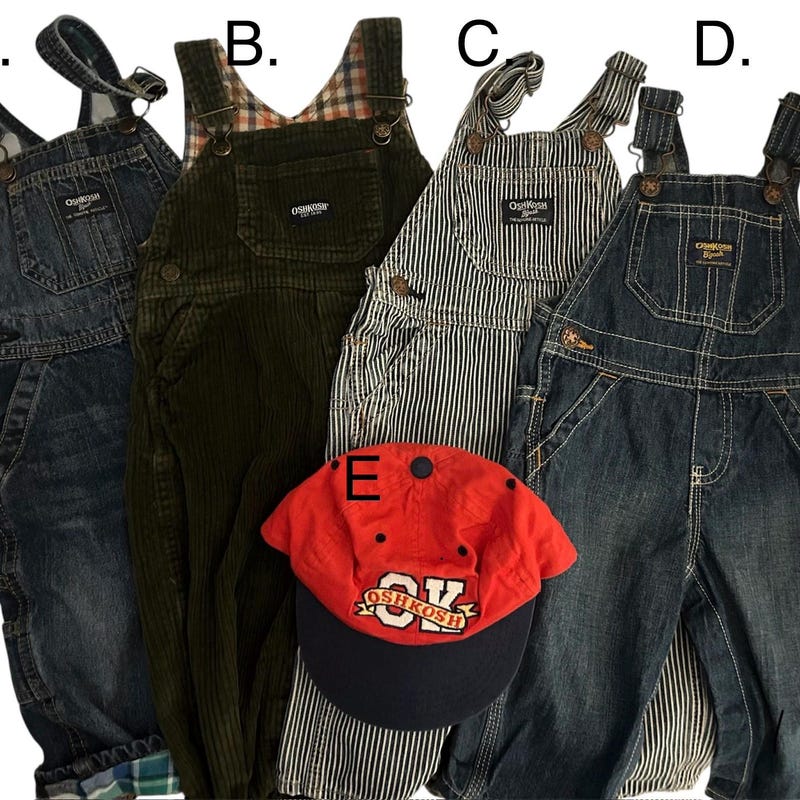 Vintage Overalls Oshkosh - Etsy